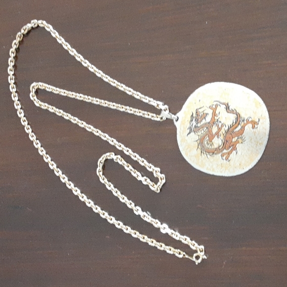 Reed & Barton | Jewelry | Dragon Pendant And Chainreed Barton Gold Tone ...